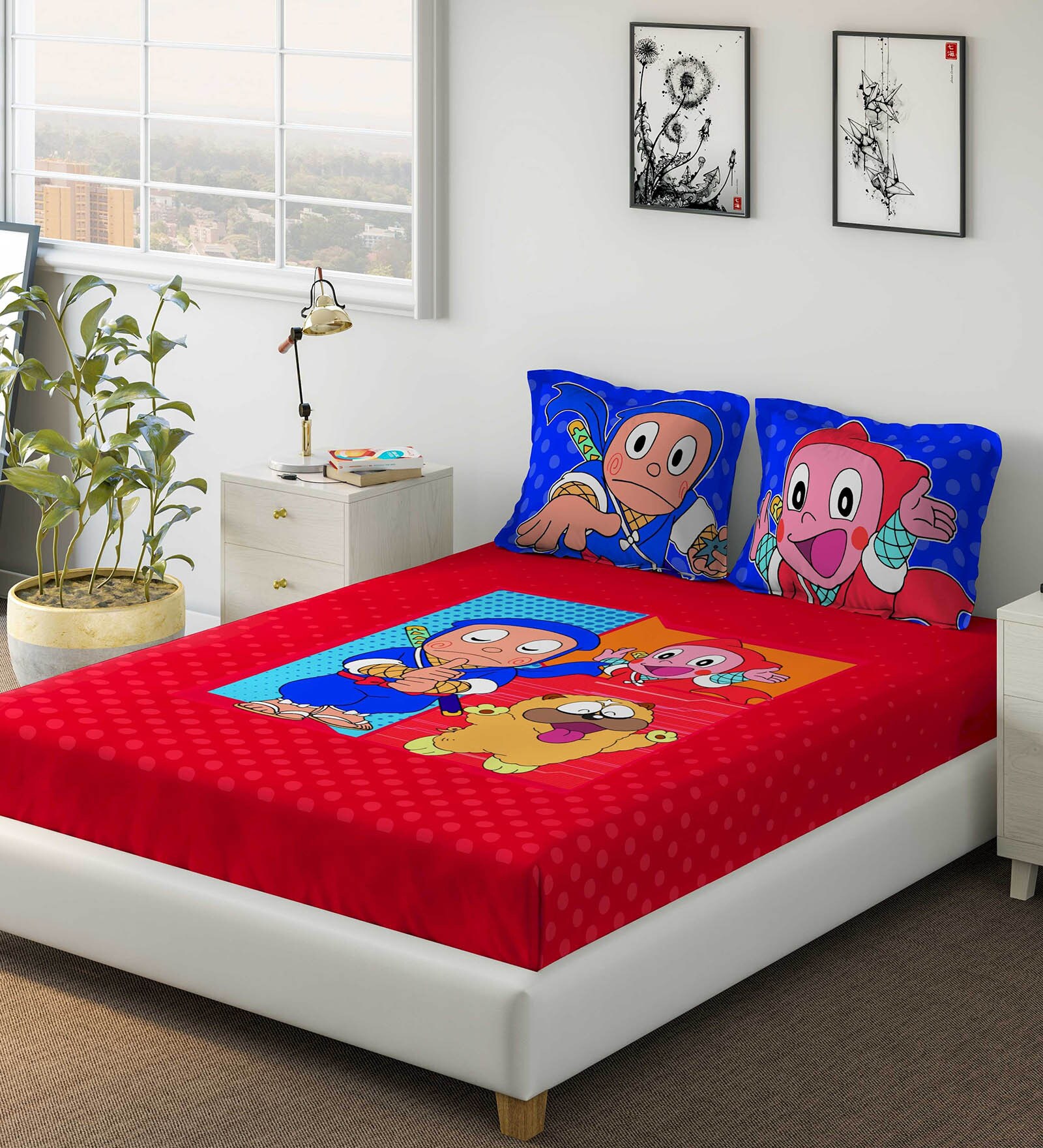 Buy Cotton 210TC Double Bedsheet With 2 Pillow Covers at 20% OFF by ...