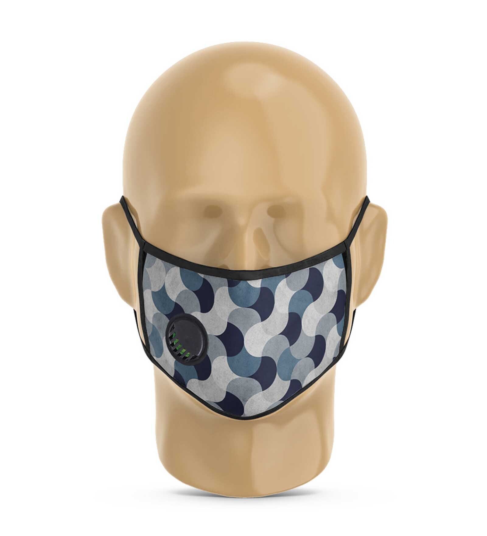 Buy Cotton Cloth Face Mask in Blue Color by India Circus by Krsnaa ...