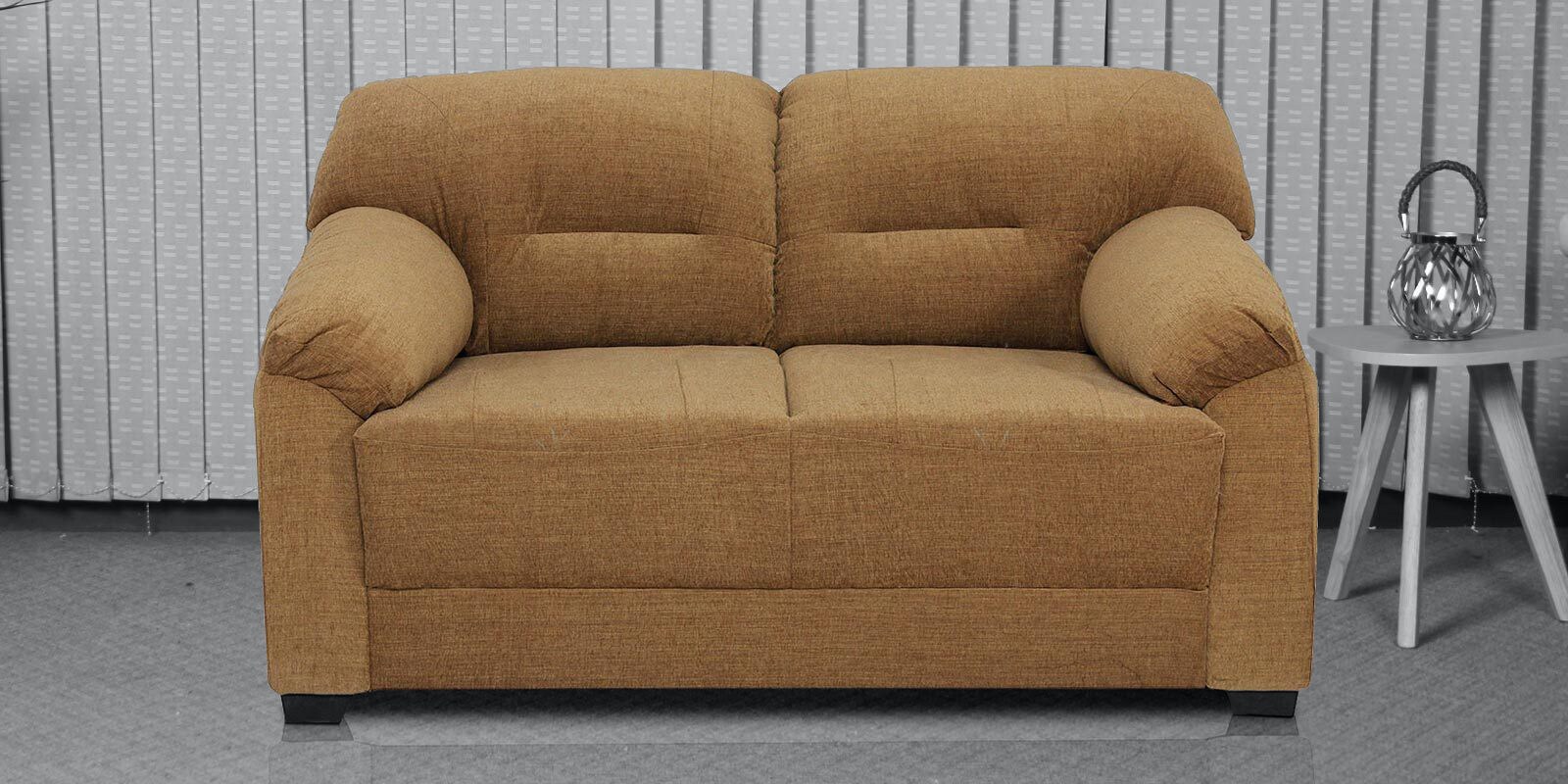 Buy Colton Fabric 2 Seater Sofa in Coffee Brown Colour at 8% OFF by ...