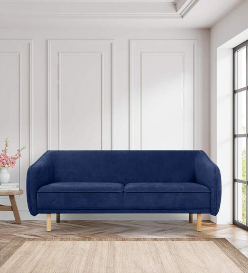 Buy Upto 70% Off on Blue Contemporary 3 Seater Sofas | Pepperfry
