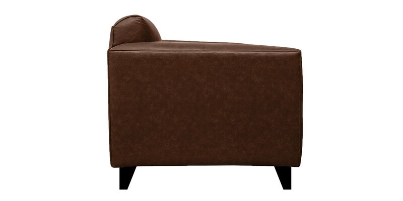 Buy Convi Leatherette 3 Seater Sofa in Lama Brown Colour by Shakura ...