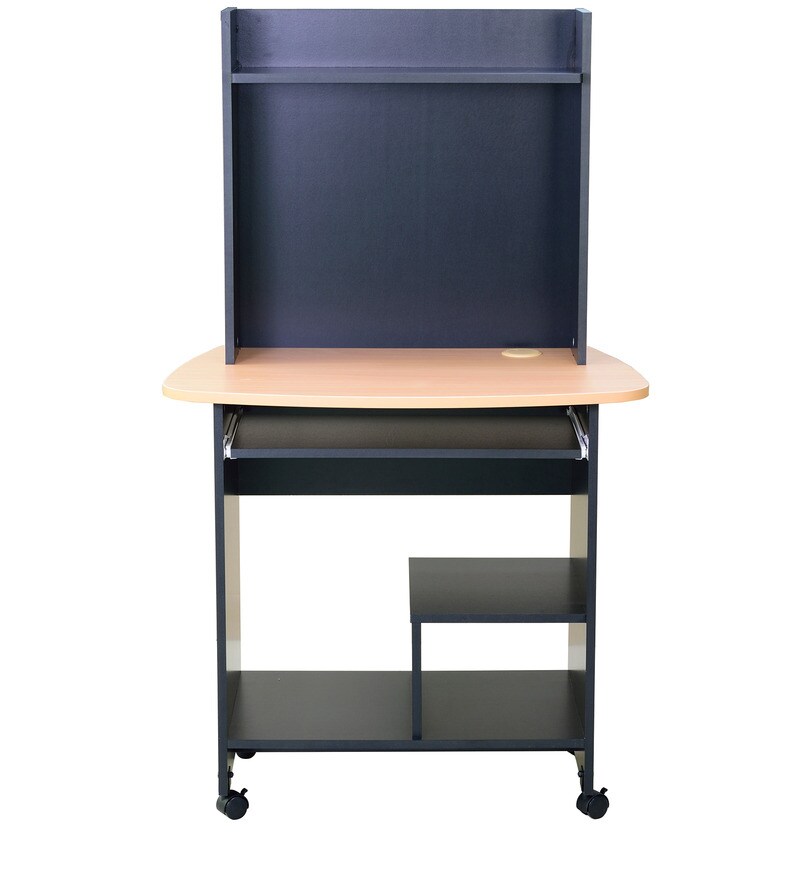 Buy Mika Computer Table In Wenge Finish By Mintwud Online - Computer ...