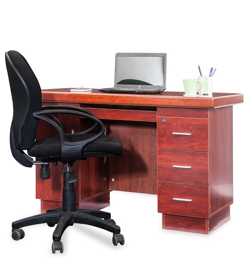 Buy Computer Table in Red Colour by Durian Online - Modern Writing ...