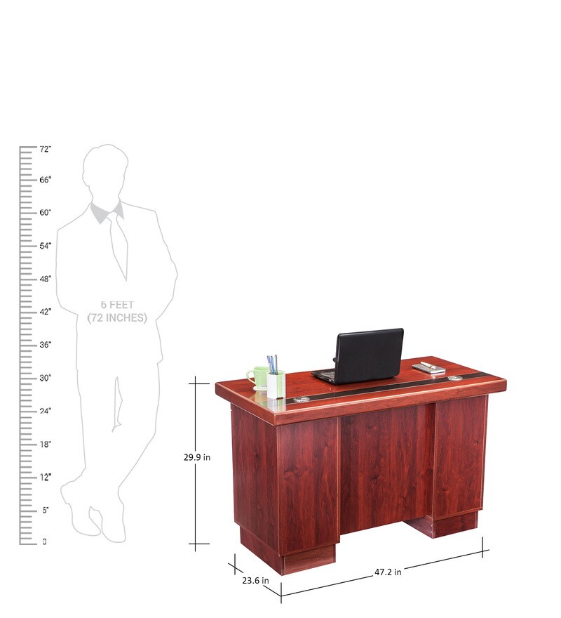 Buy Computer Table in Red Colour by Durian Online - Modern Writing ...