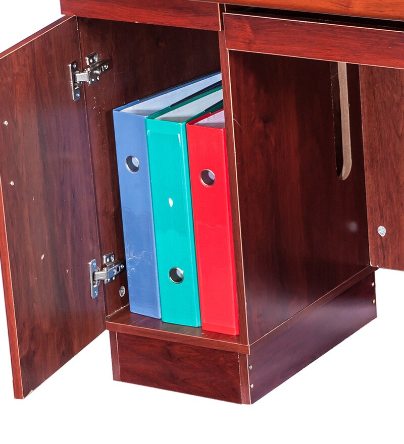 Buy Computer Table in Red Colour by Durian Online - Modern Writing ...