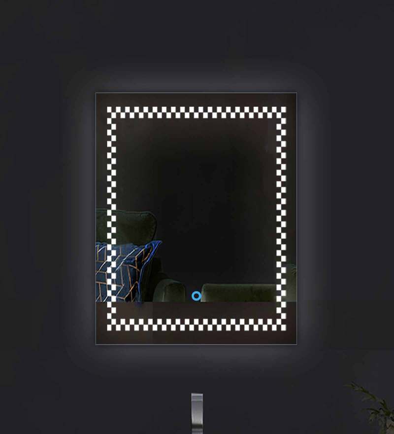 Buy Connect Cube Zigzag Natural White Light LED Wall Mirror Online ...