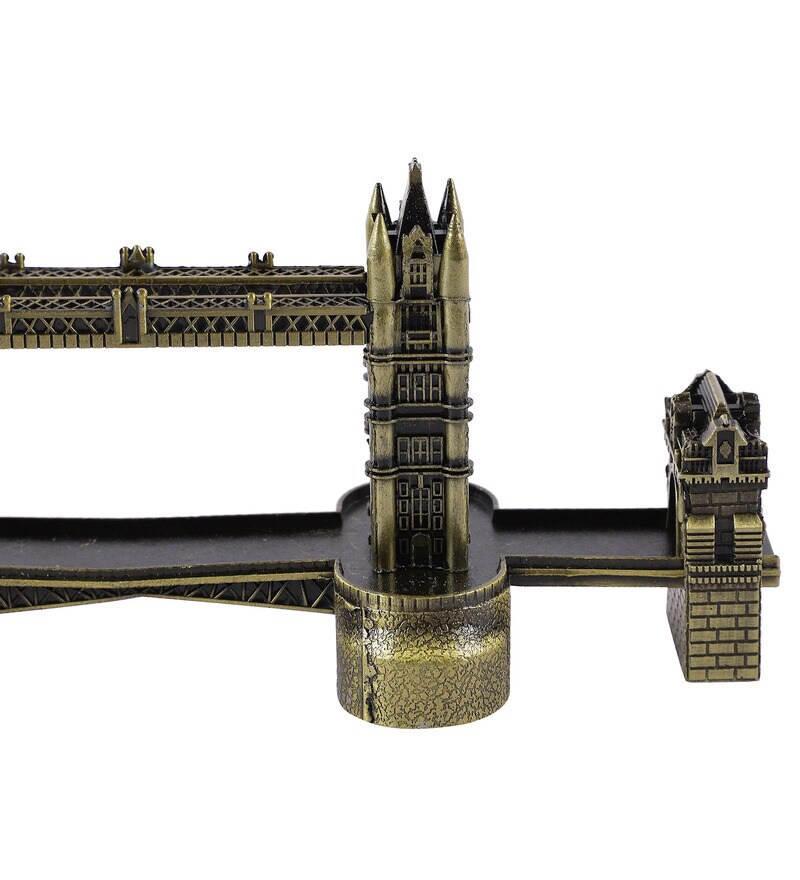 Buy Copper Metal Tower Bridge London Monuments Decor Showpiece by Exim ...
