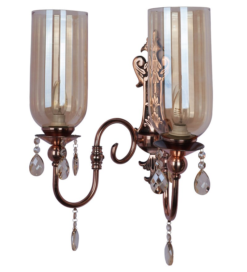 Buy Copper Mild Steel and Aluminium Wall Light By Fos Lighting Online ...