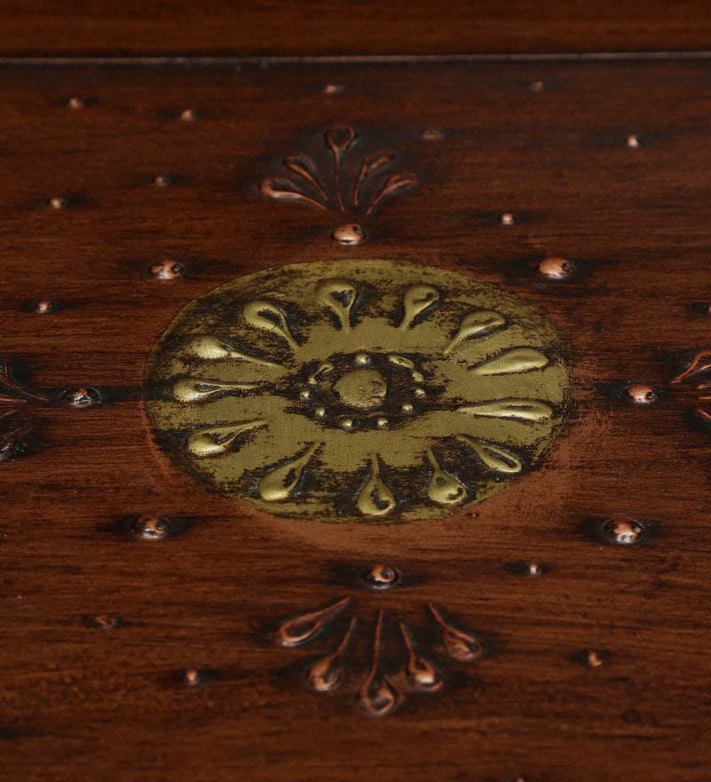 Buy Copper Pine Wood Pooja Mandir Without Door By D Dass Online - Pooja ...