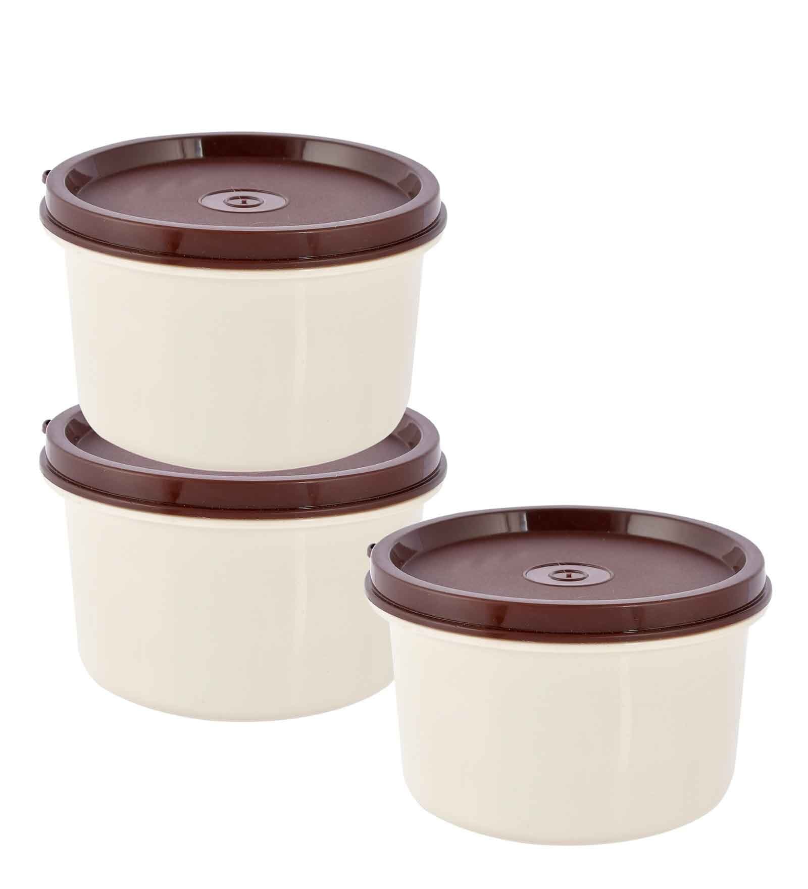 Buy Cream & Brown Plastic Lunch Box at 50% OFF by Kuber Industries ...