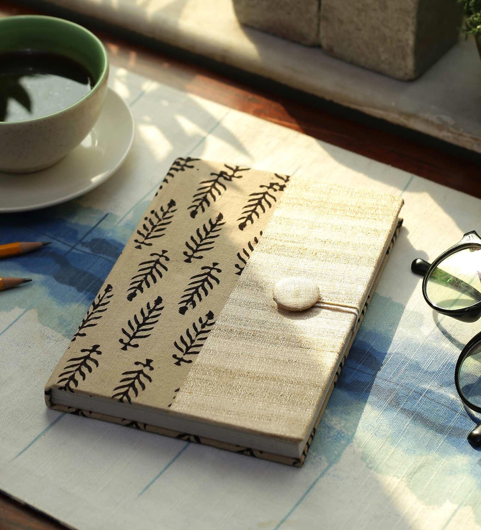 Buy Cream Handmade 100 Pages Notebook by Lal10 Online - Notebooks ...