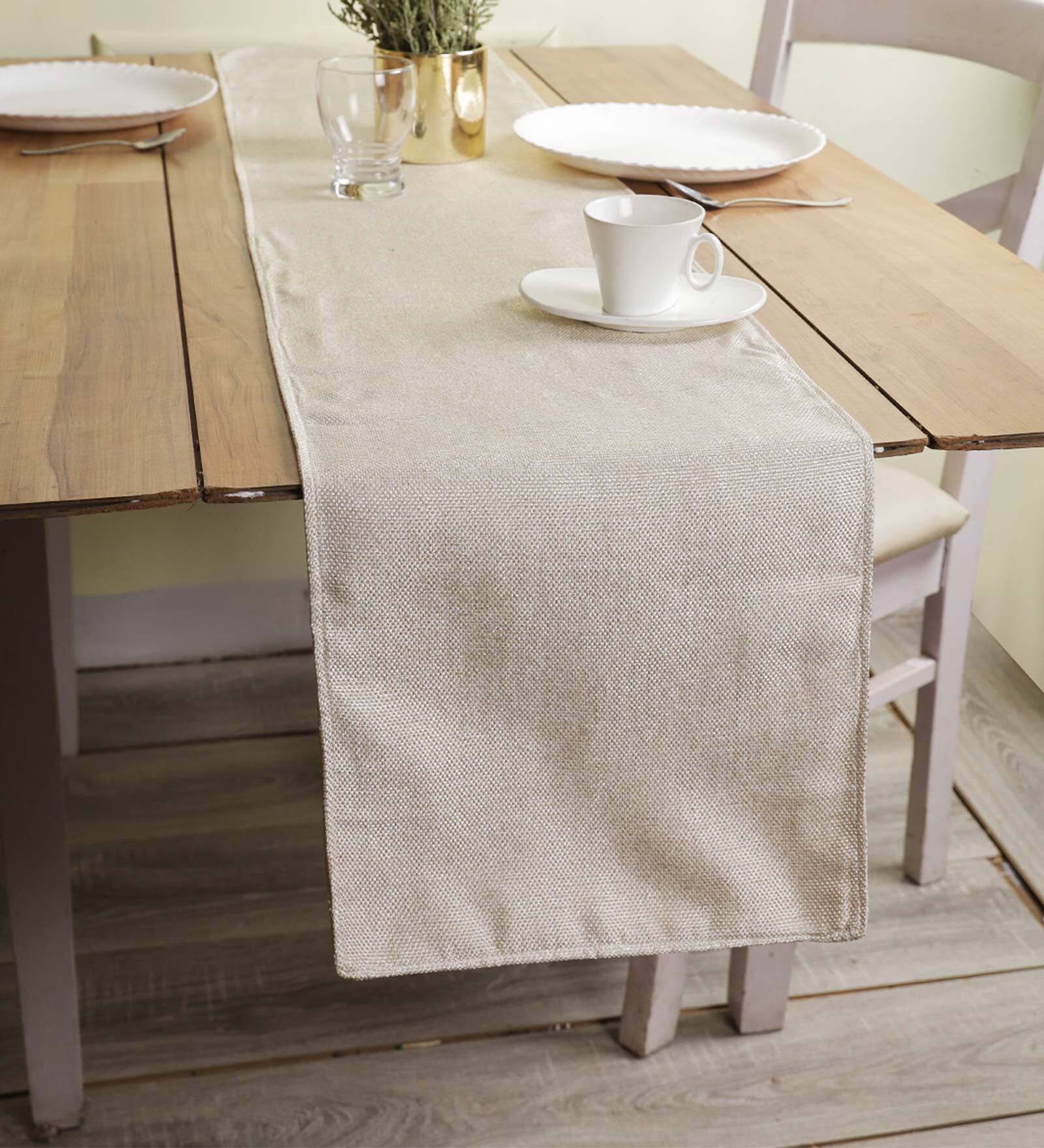 Buy Premium (36x12) Cream Jute Table Runner at 60% OFF by The ...