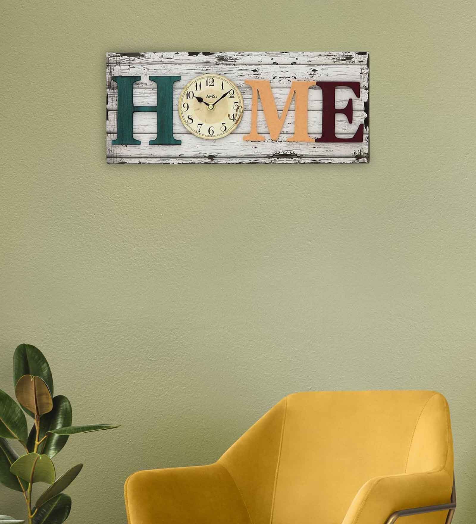 Buy Cream Rectangle Analog Modern Clock With Quartz Movement at 22% OFF ...