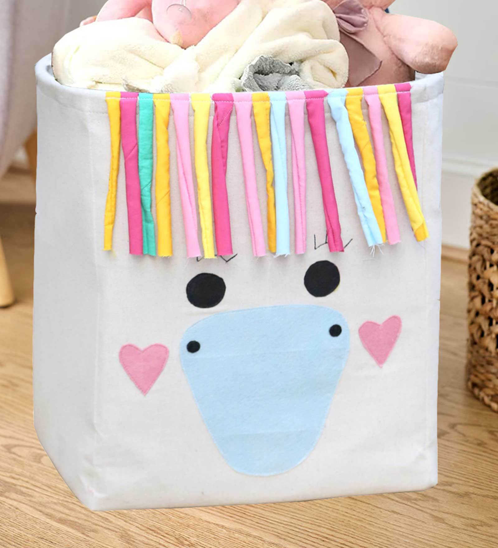 Buy Cream Polyester Foldable 55 Litres Laundry Basket at 71% OFF by My ...
