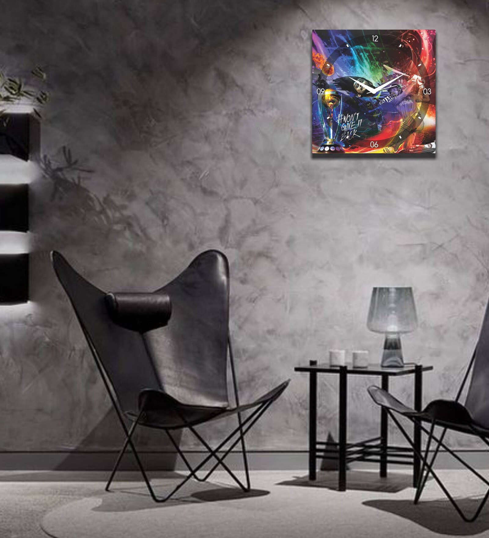 Buy Creative Width Love for Cricket Wall Clock Online - Modern Wall ...