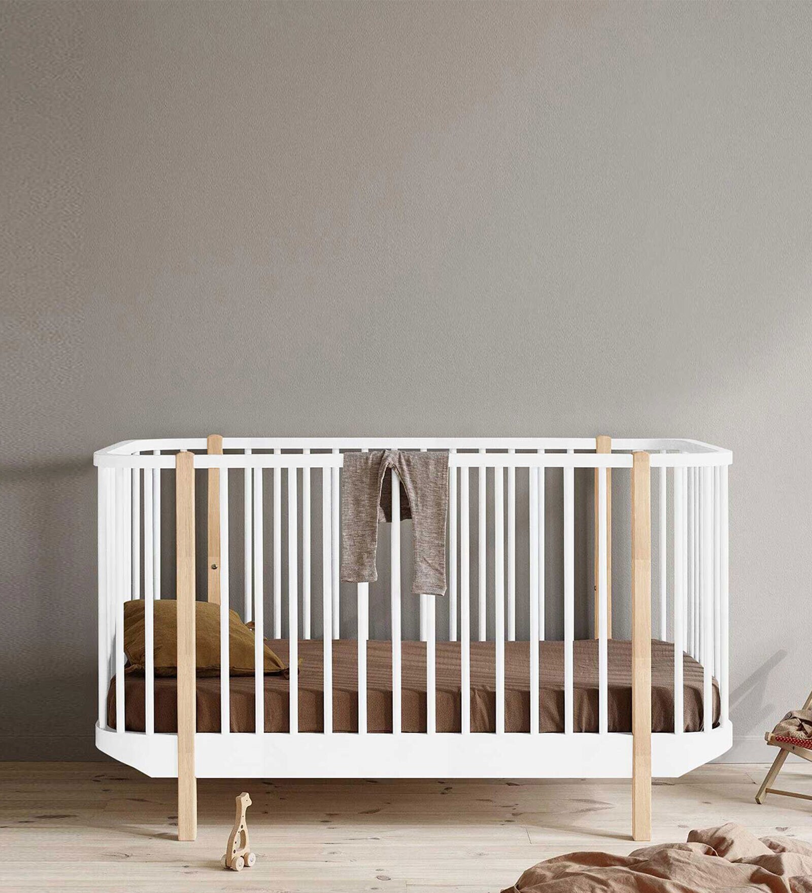 Buy Solid Wood Crib in White Colour with Convertible Bed by The Baby ...