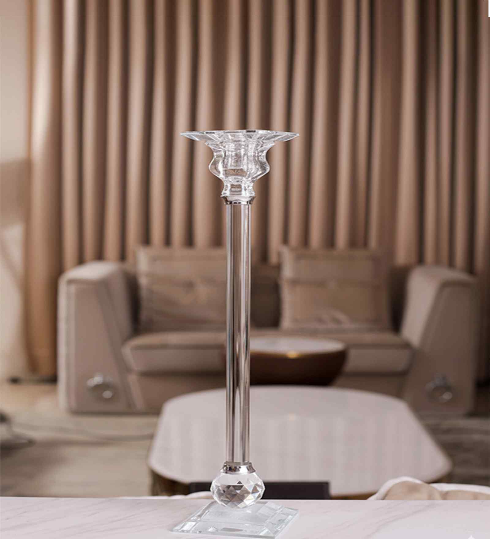 Buy Crystal Celeste Transparent Candle Stand at 15% OFF by Aarvi Decor ...