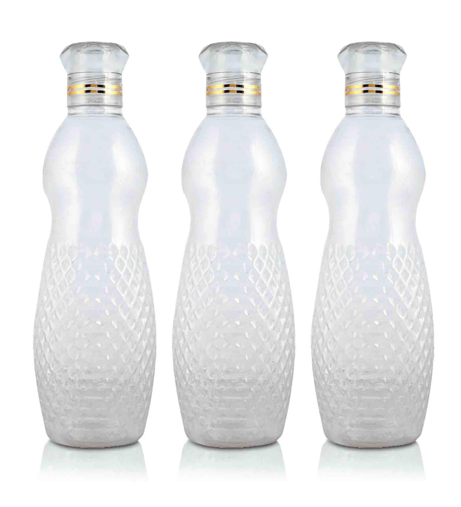 Buy Crystal Design 1 Ltr Plastic (Set Of 3 ) Water Bottle at 60% OFF by ...