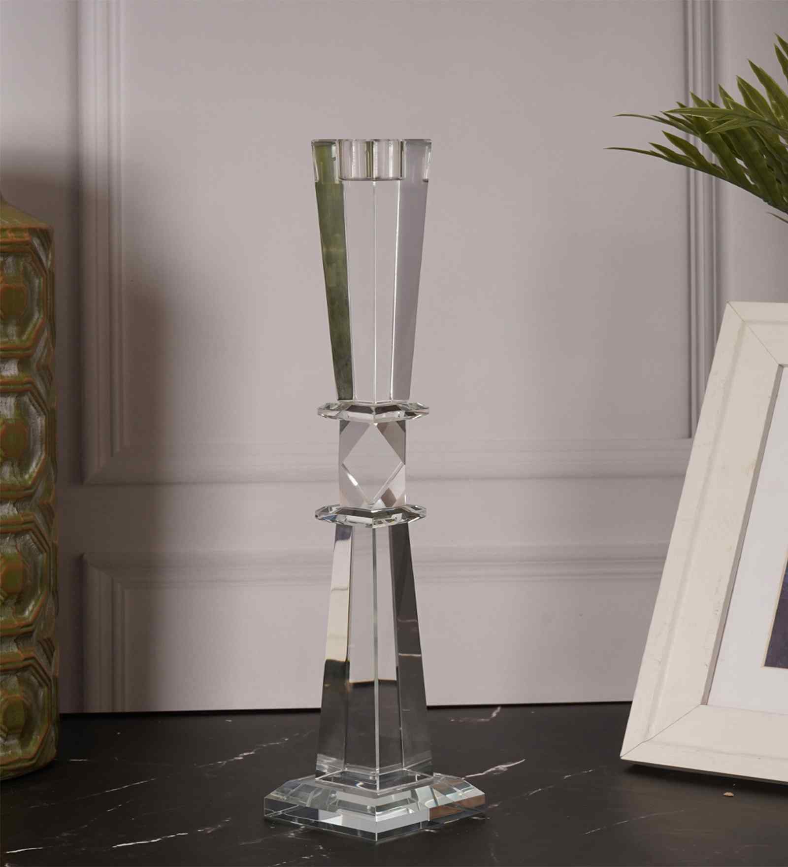 Buy Crystal Elegance Transparent Candle Stand at 15% OFF by Aarvi Decor ...