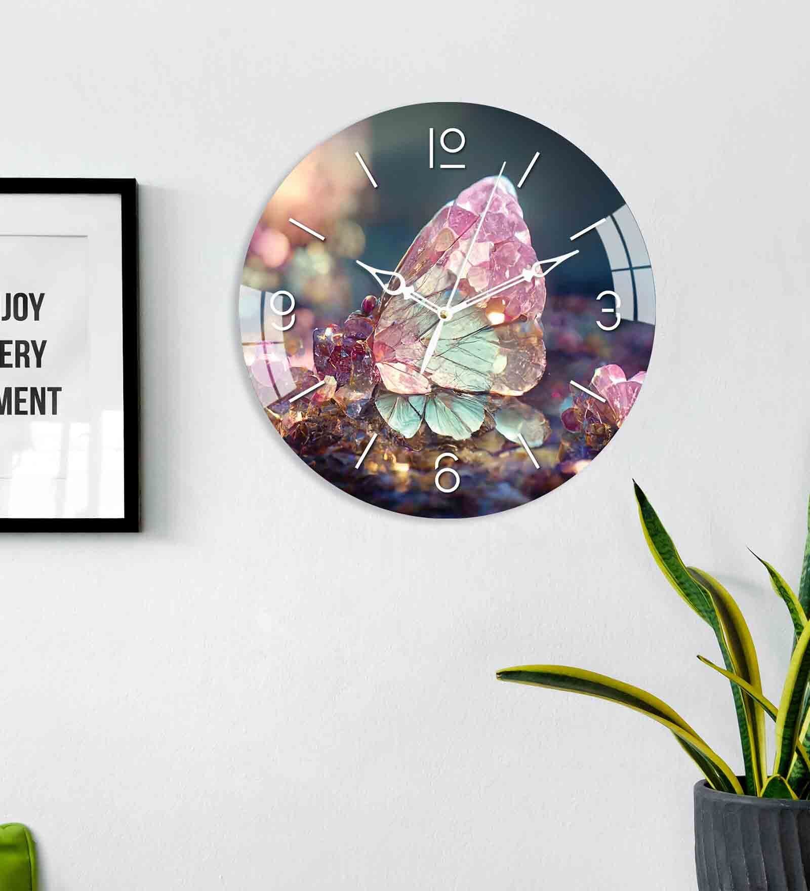 Buy Crystal Wings Acrylic Wall Clock at 17% OFF by The Next Decor ...