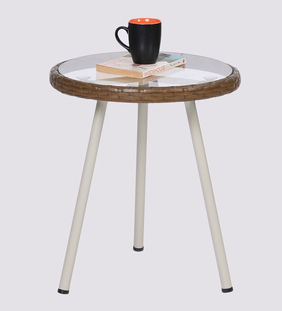 Buy Cube Outdoor Coffee Set In Tan Wicker / Cream Colour By Advent ...