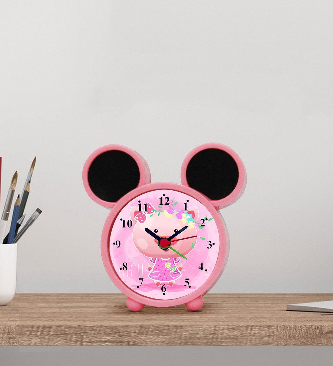 Buy Cute Cartoon Alarm Table Clock by WENS at 34% OFF by Wens | Pepperfry