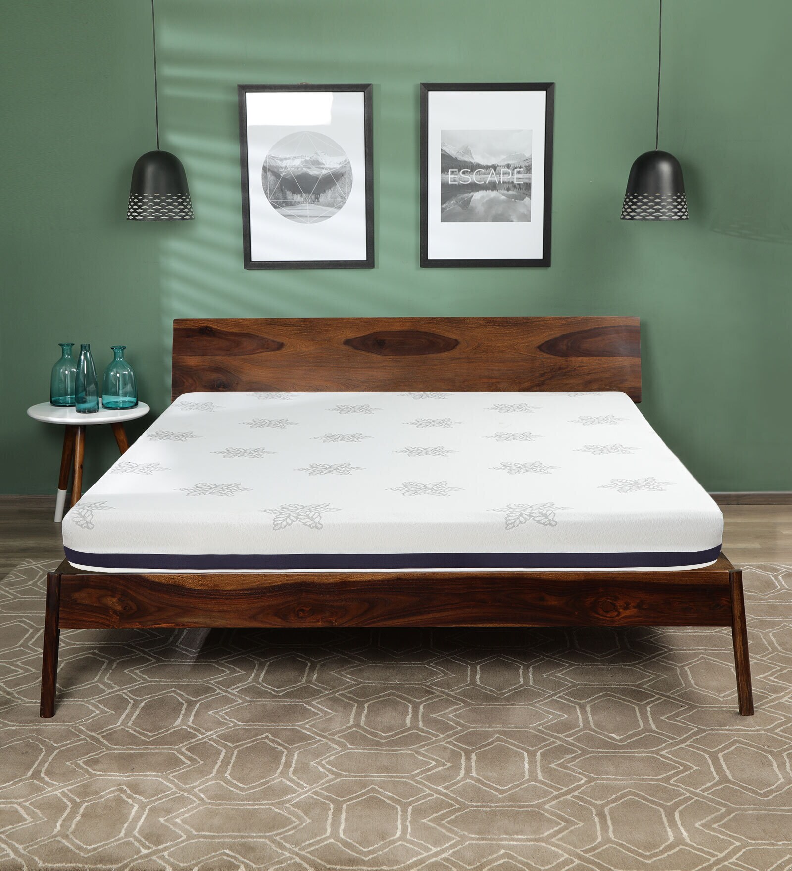 Buy Cumulus Premium 6 Inches King Size Cool Gel Memory & HR Foam ...