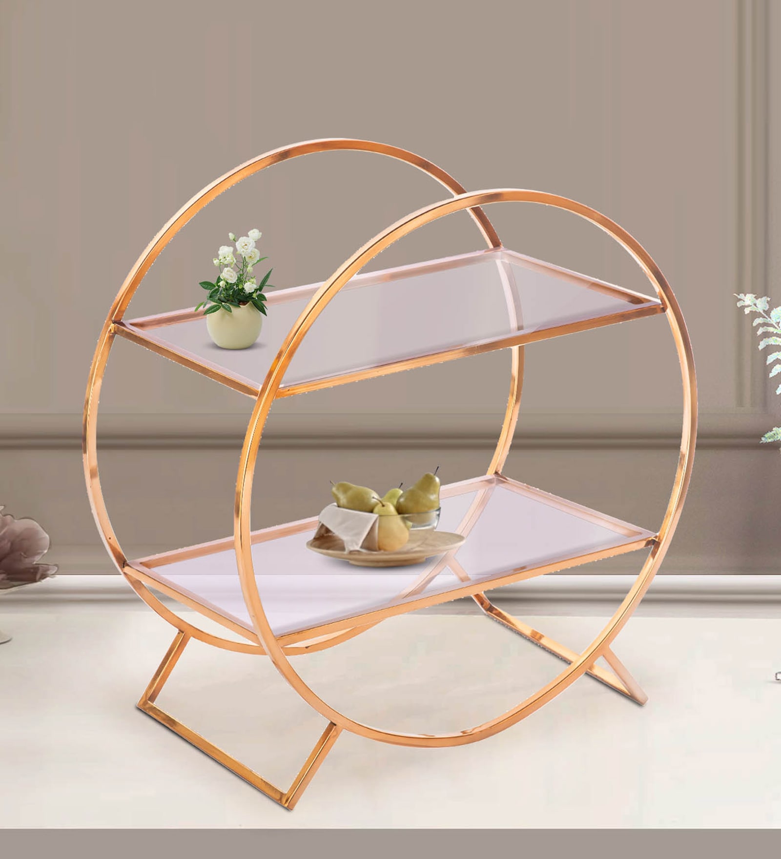 Buy Cupid End Table in Gold Finish at 37% OFF by HN Hues | Pepperfry