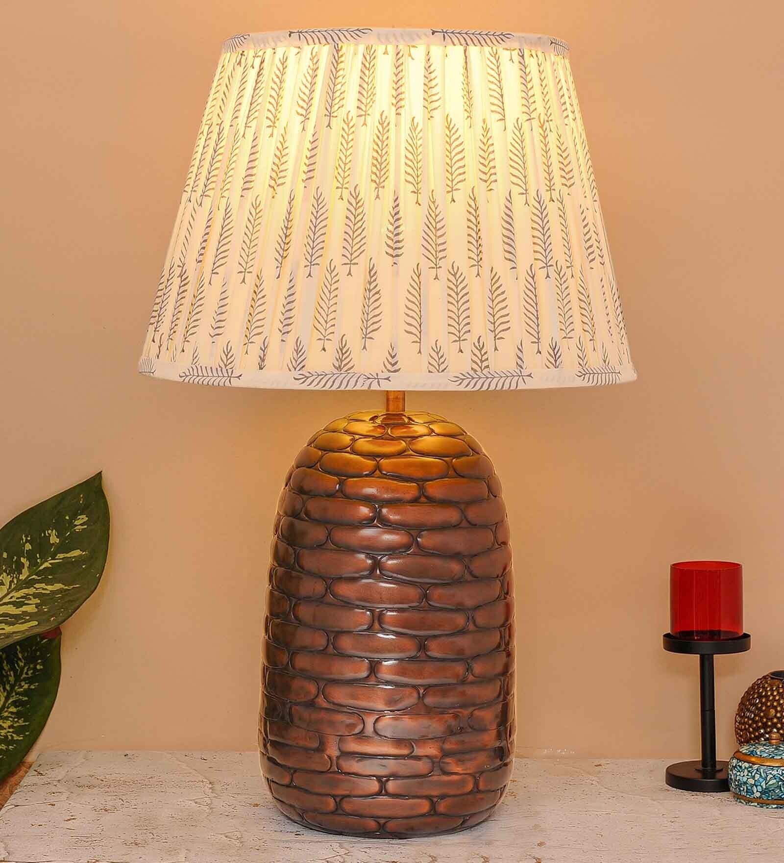 Buy Customized Cotton Fabric Shade Carbon Loft Antique Copper Patterned ...