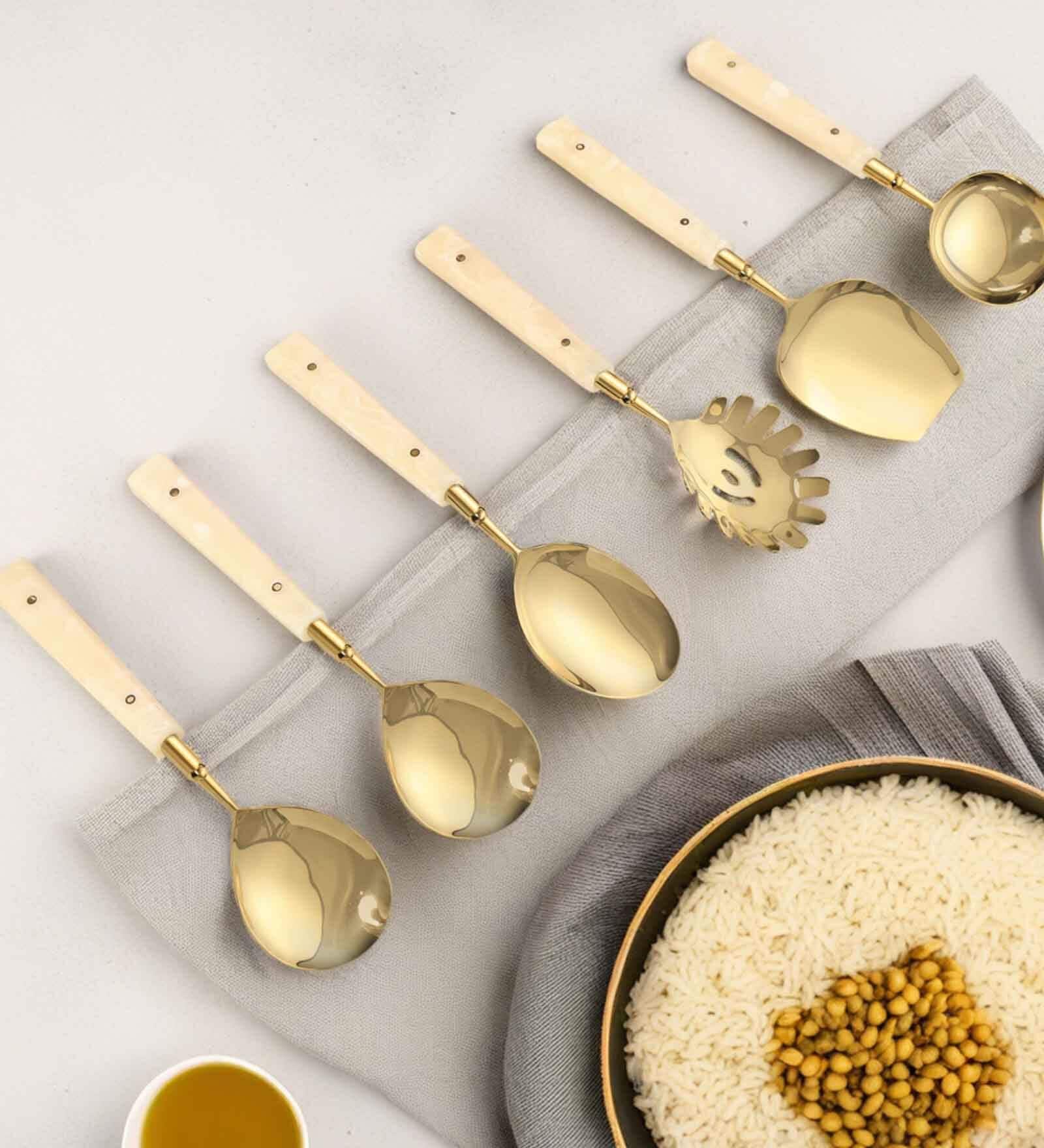 Buy Gold Stainless Steel Cutlery Set at 35% OFF by The Home Co. | Pepperfry