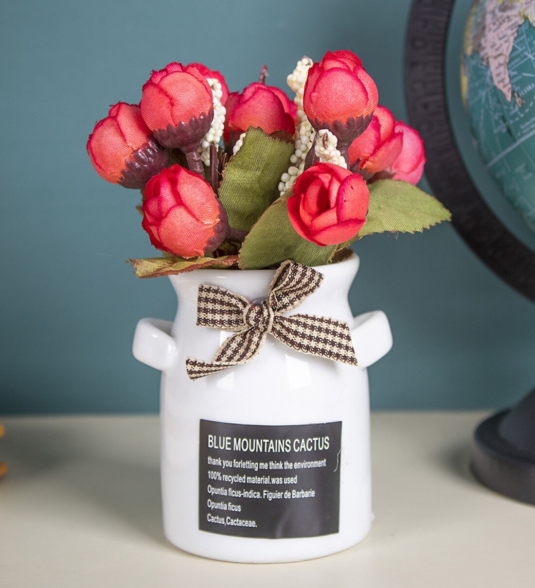 Buy Cylindrical Plastic Flower With Pot By Market 99 at 66% OFF by ...