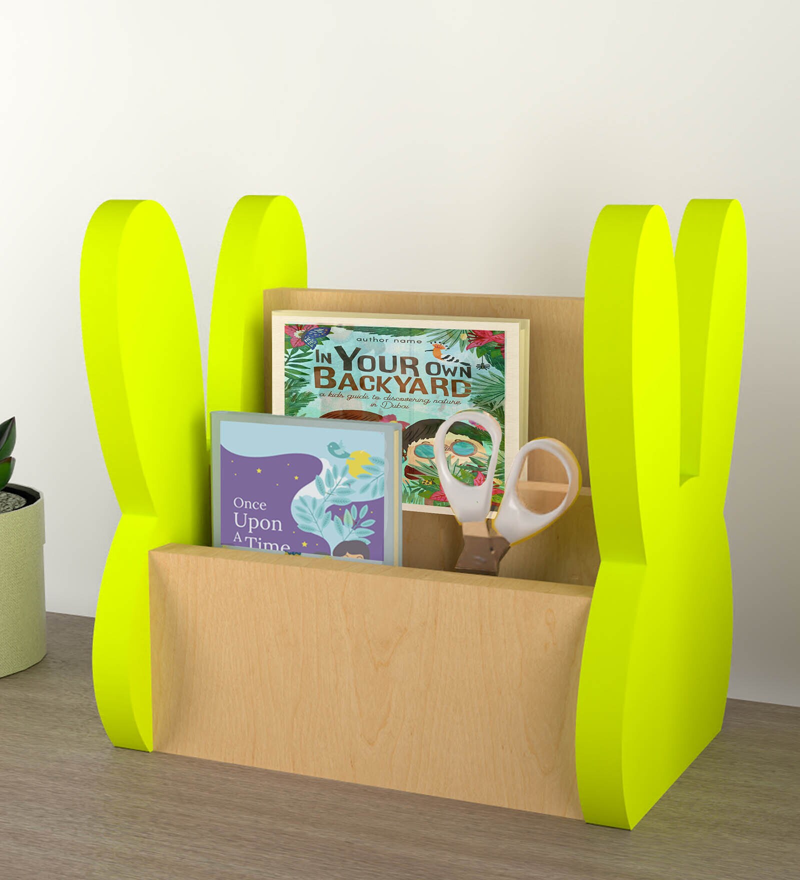 Buy Cyan Kids Bookshelf in Flourescent Yellow Colour at 5% OFF by X&Y ...