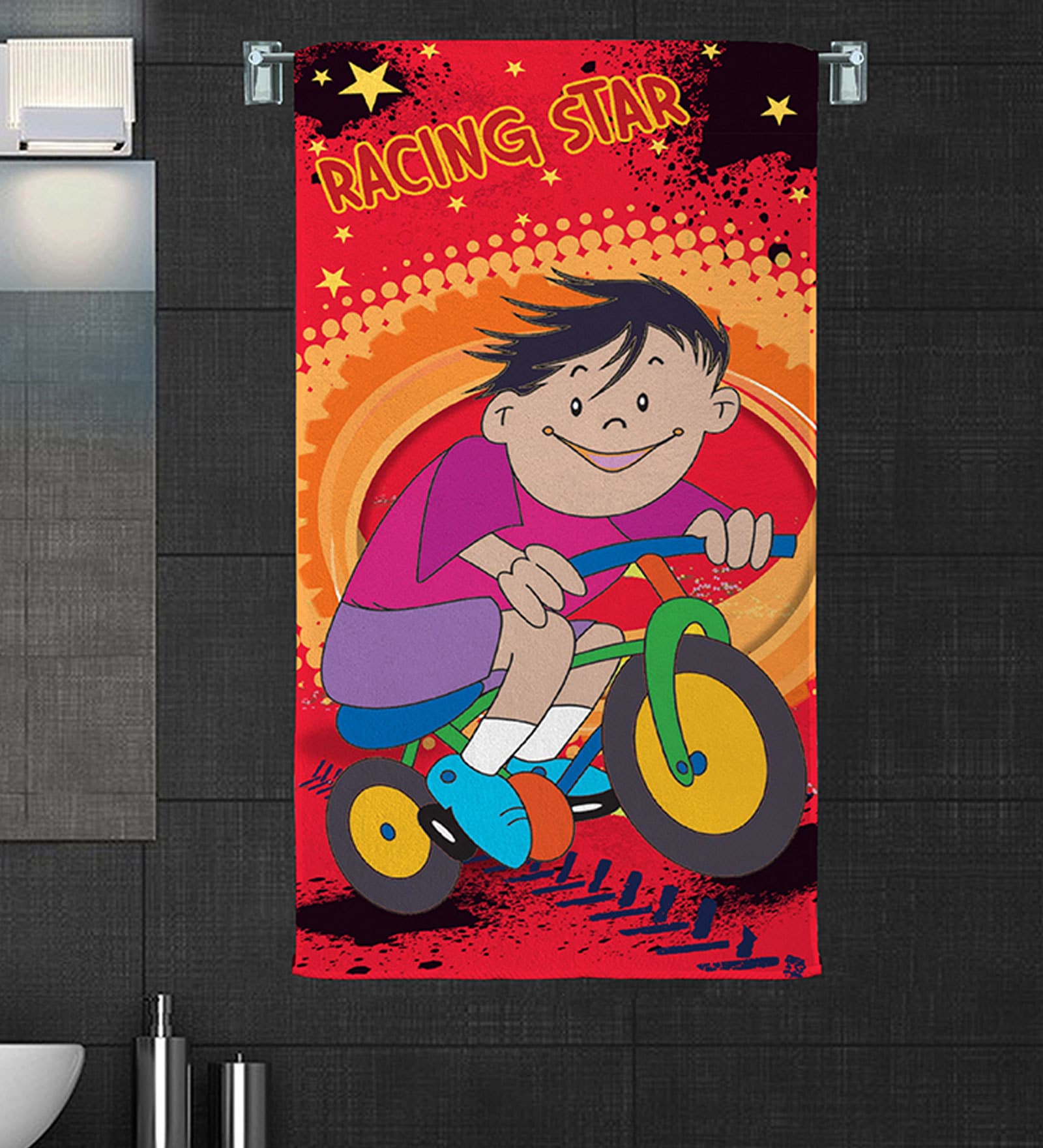 Buy Cycle Bath Towel in Multicolour by Sassoon Fab at 20% OFF by ...