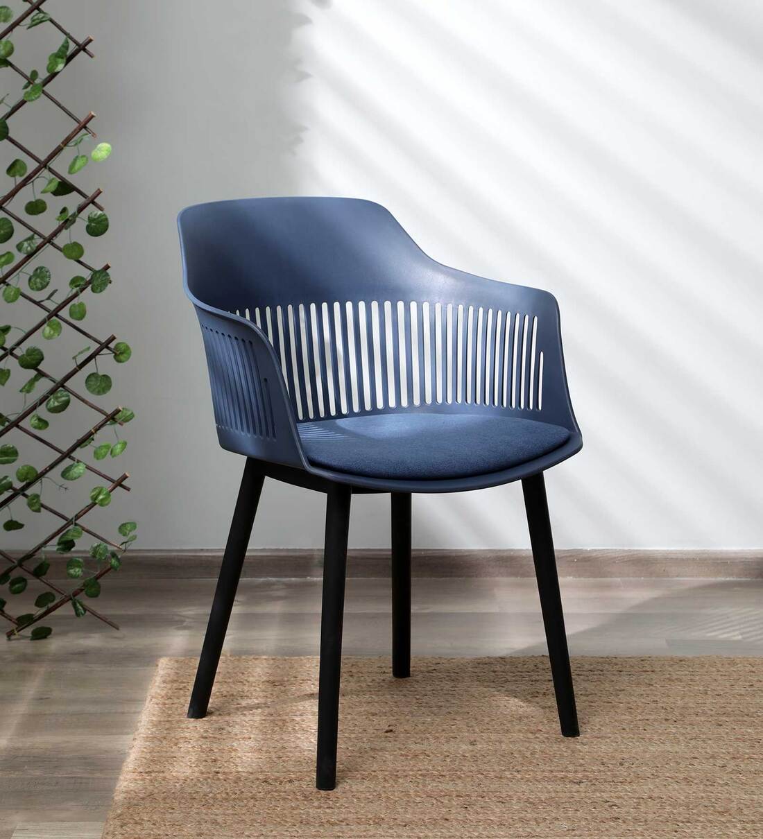 Buy Aesthetic Fiber Cafe Chair in Blue Colour at 20% OFF by Pansy ...