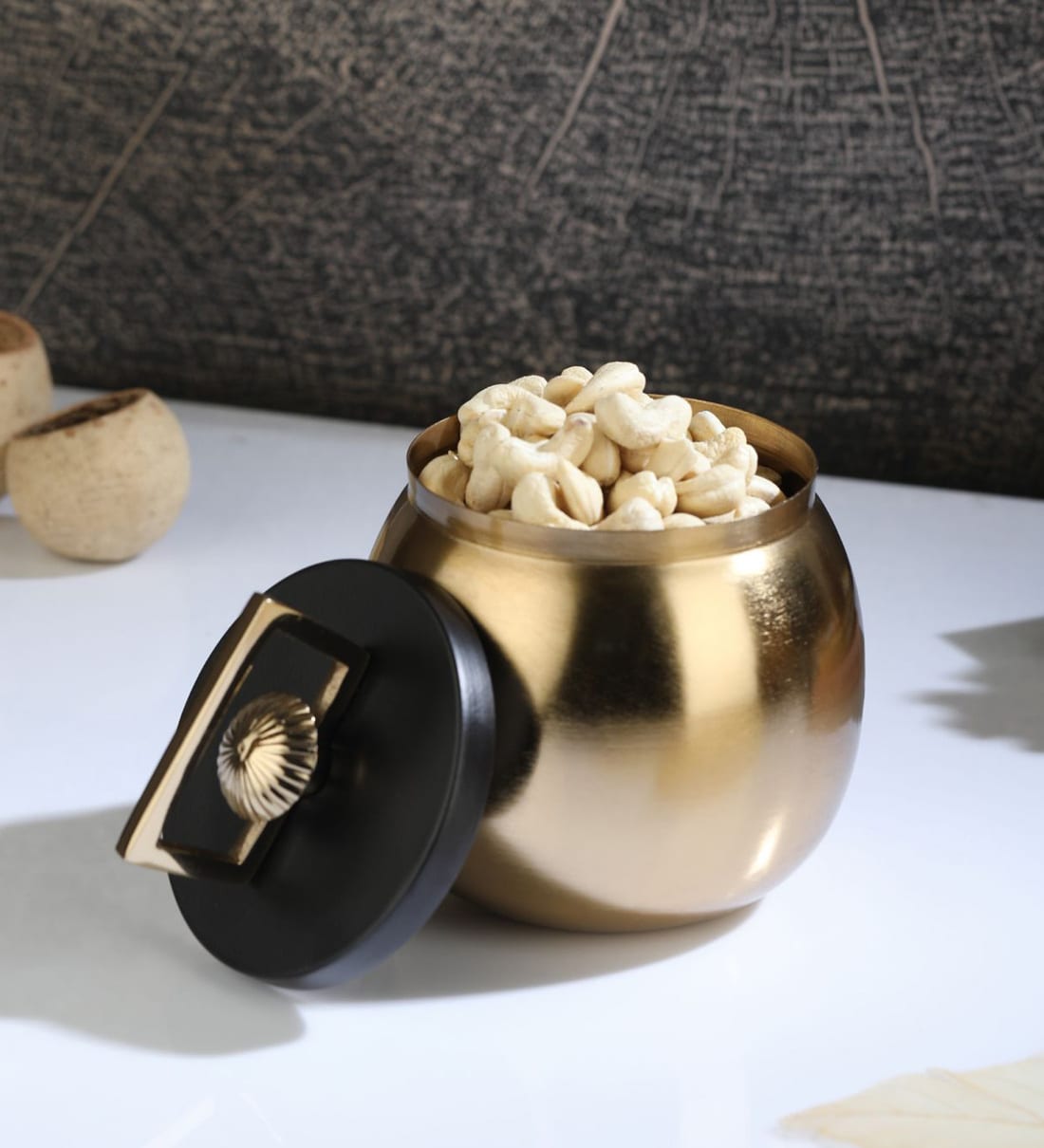 Buy Darius- Large Gold Aluminium Decorative Box by Decor De Maison ...