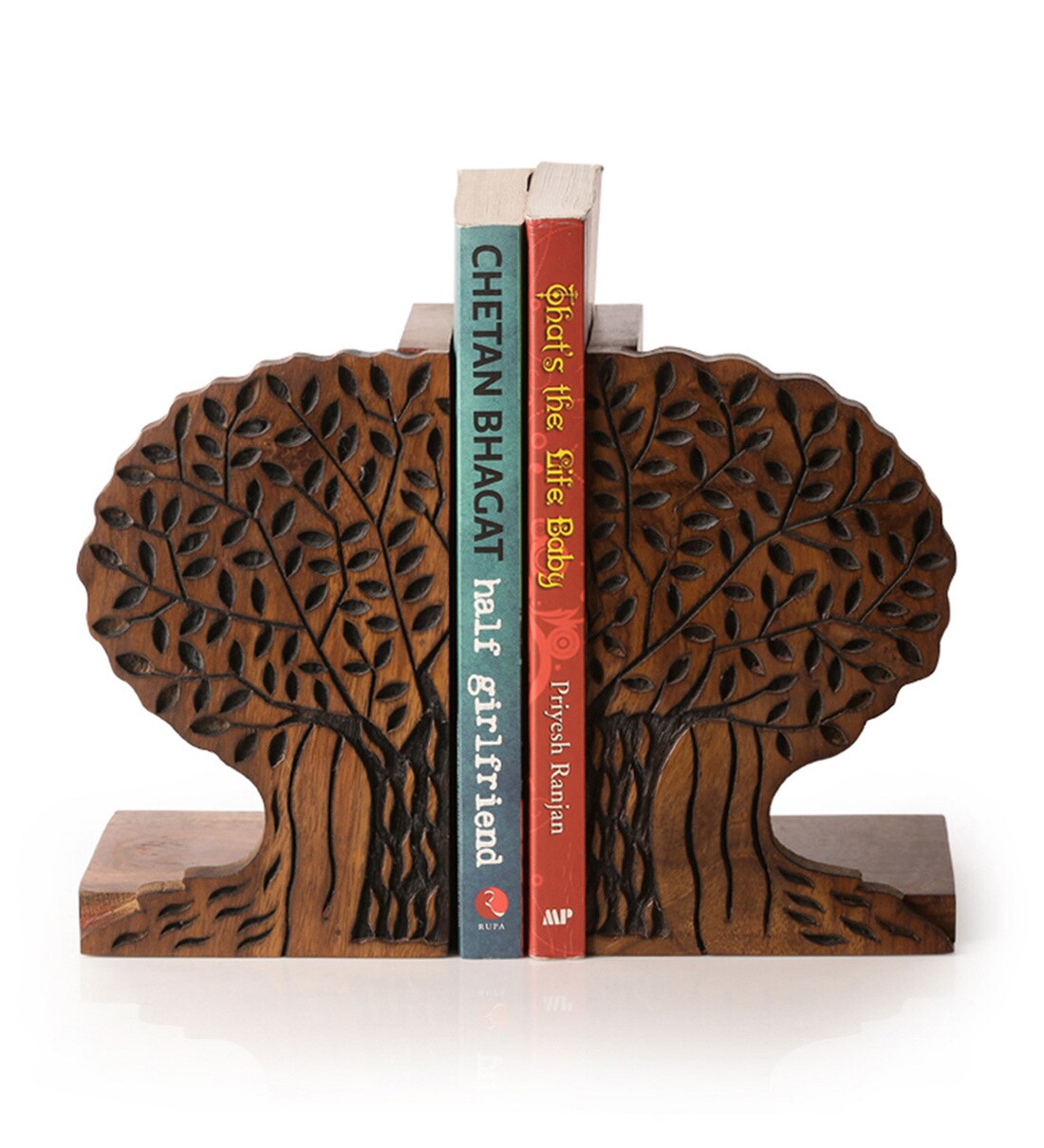 Buy Sheesham Wood Tree Of Life Bookend Online - Bookends - Table ...