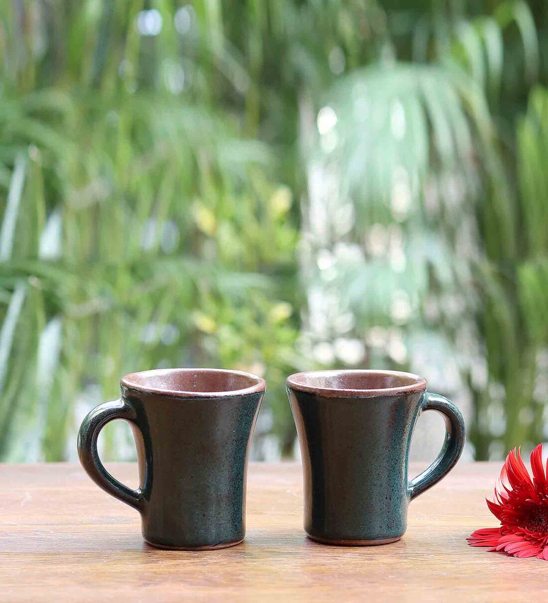 Buy Velleity 250ml Green Ceramic (Set of 2) Coffee Mug at 26% OFF by ...