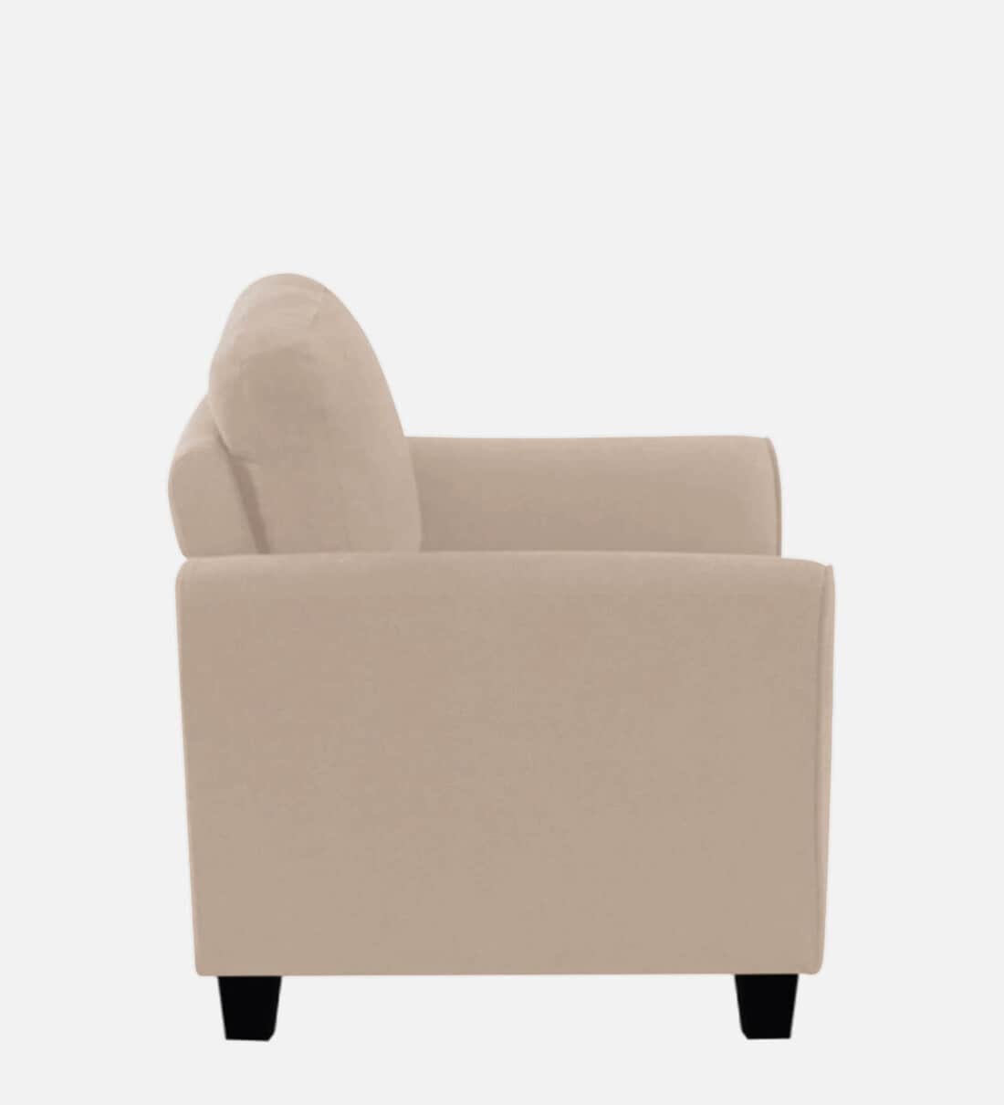 Buy Daroo Velvet 1 Seater Sofa in Camel Beige Colour by Febonic Online ...