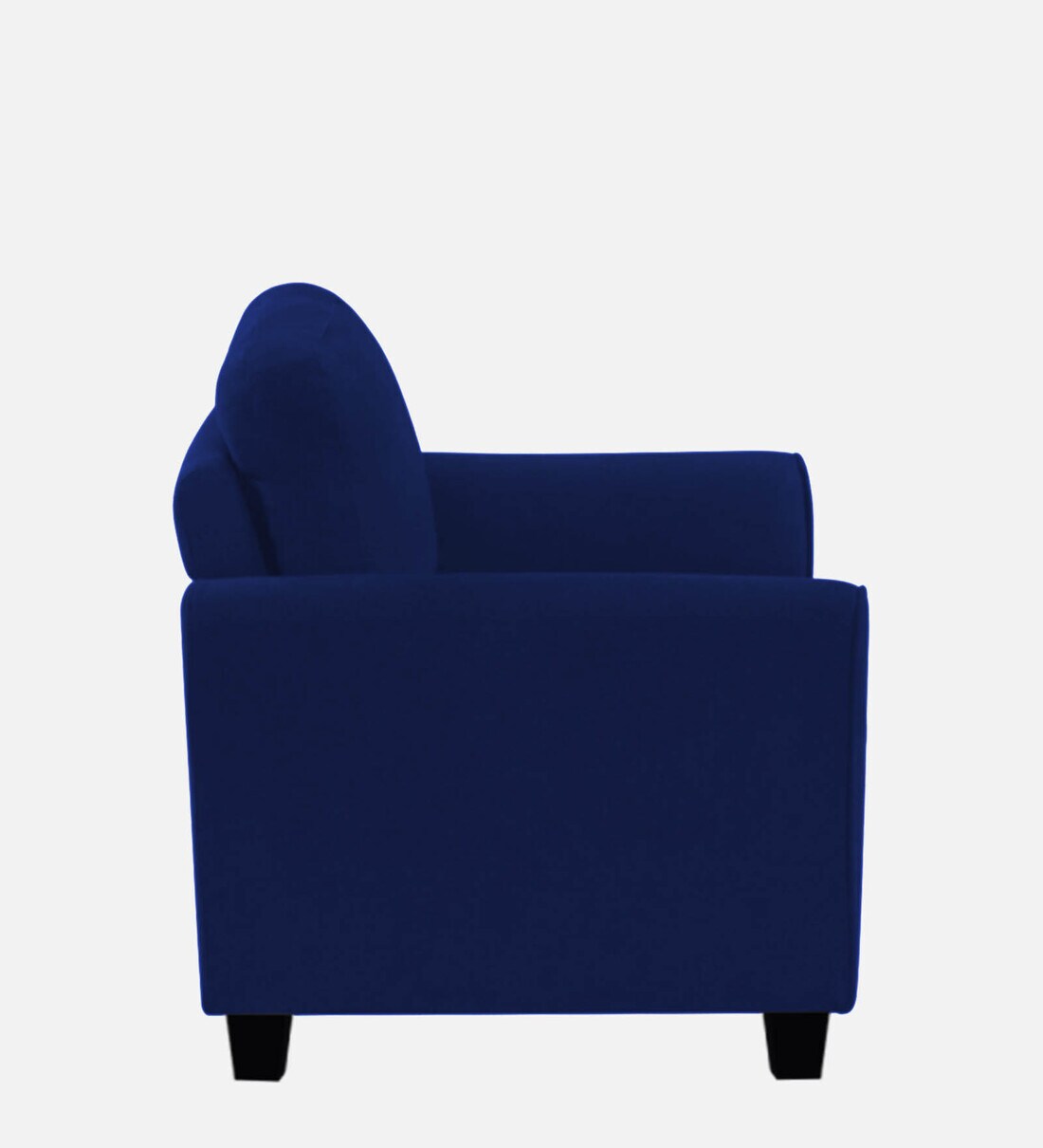 Buy Daroo Velvet 1 Seater Sofa in Imperial Blue Colour by Febonic ...