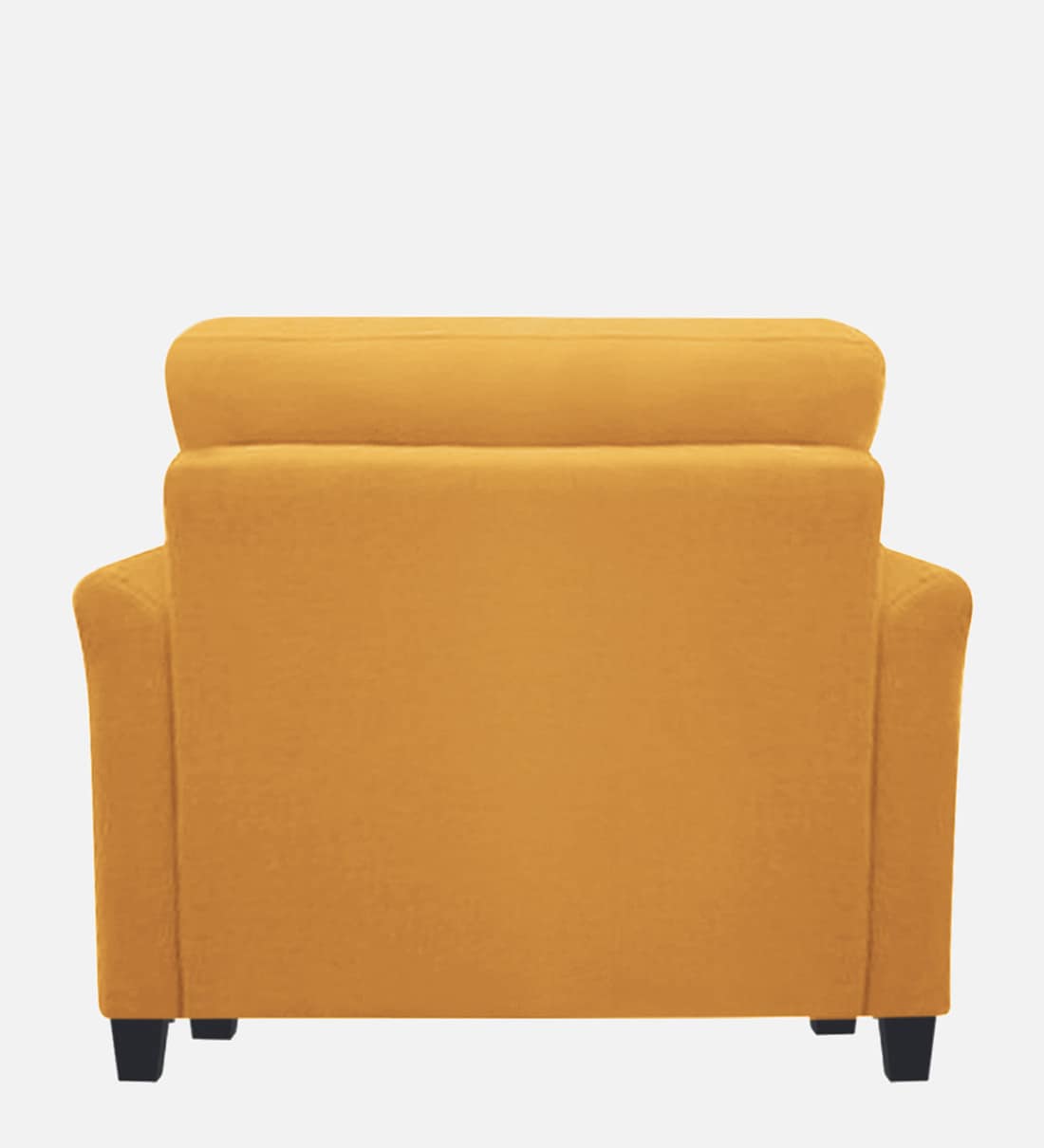 Buy Daroo Velvet 1 Seater Sofa in Turmeric Yellow Colour Online ...