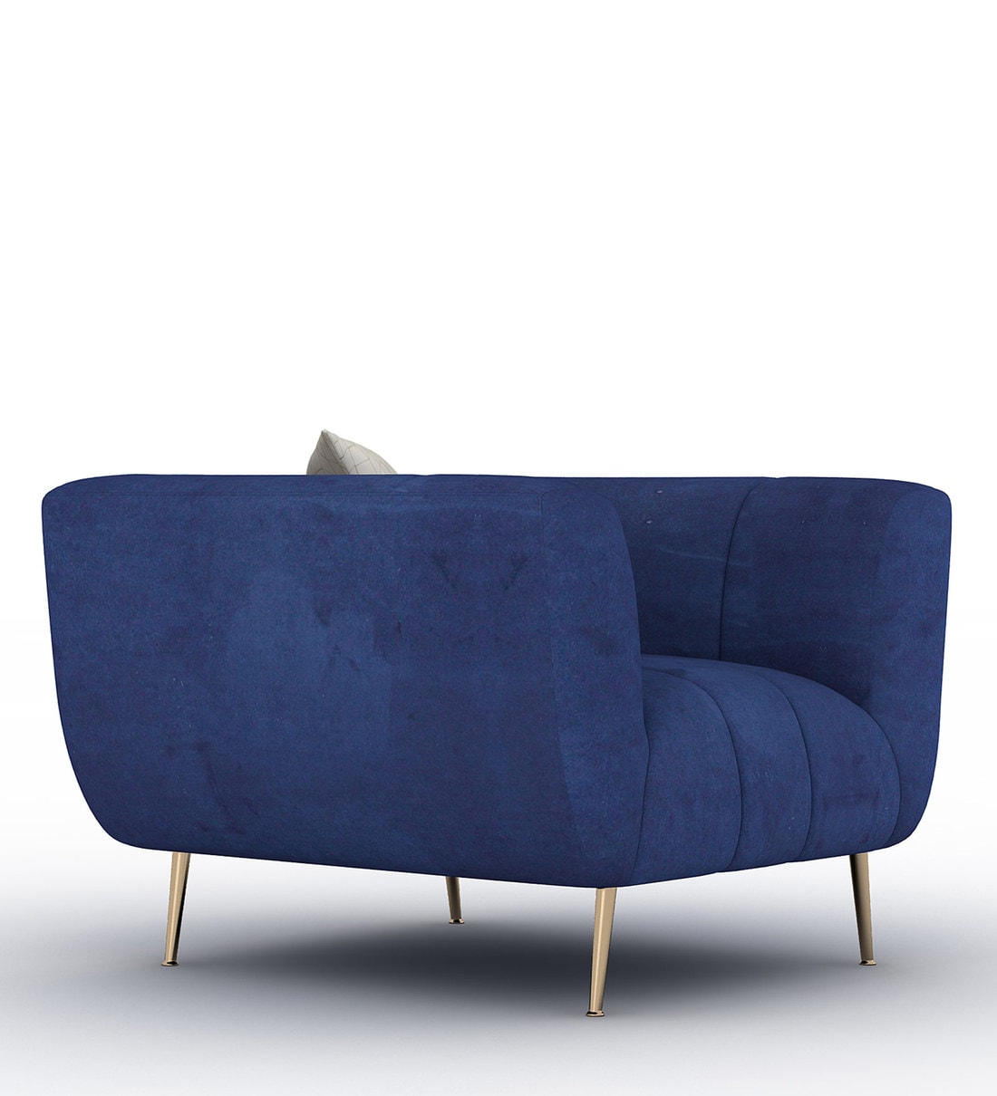 Buy Darwin 1 Seater Sofa in Blue Colour by Urban Living Online ...
