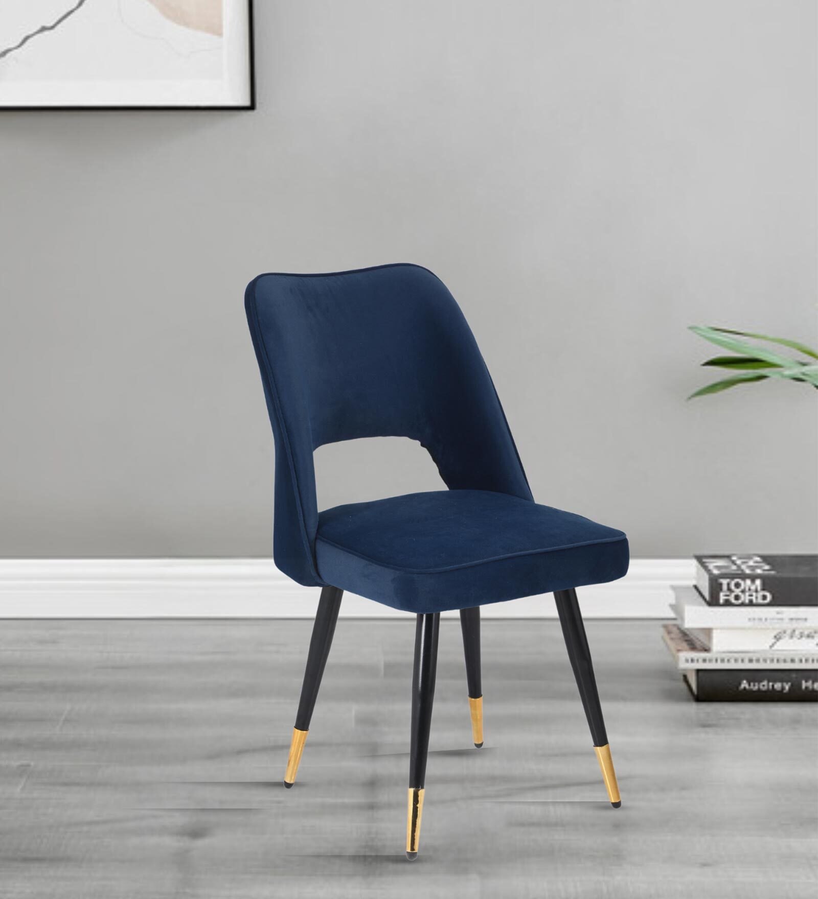 Buy Daisy Fabric Dining Chair In Blue Colour at 29% OFF by Casacraft ...