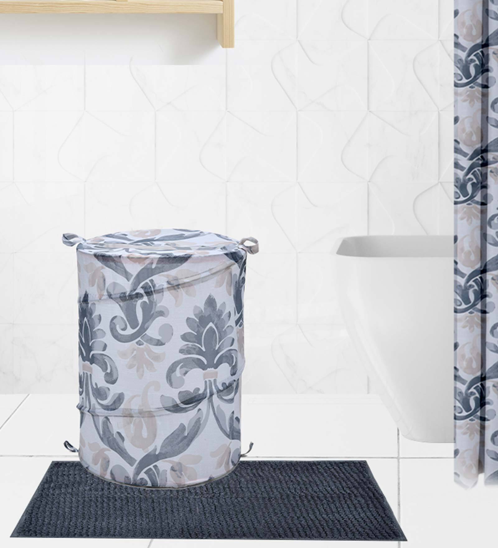 Buy Damasks (Set of 15) Brown Polyester Bath Uitility Hamper at 62% OFF ...
