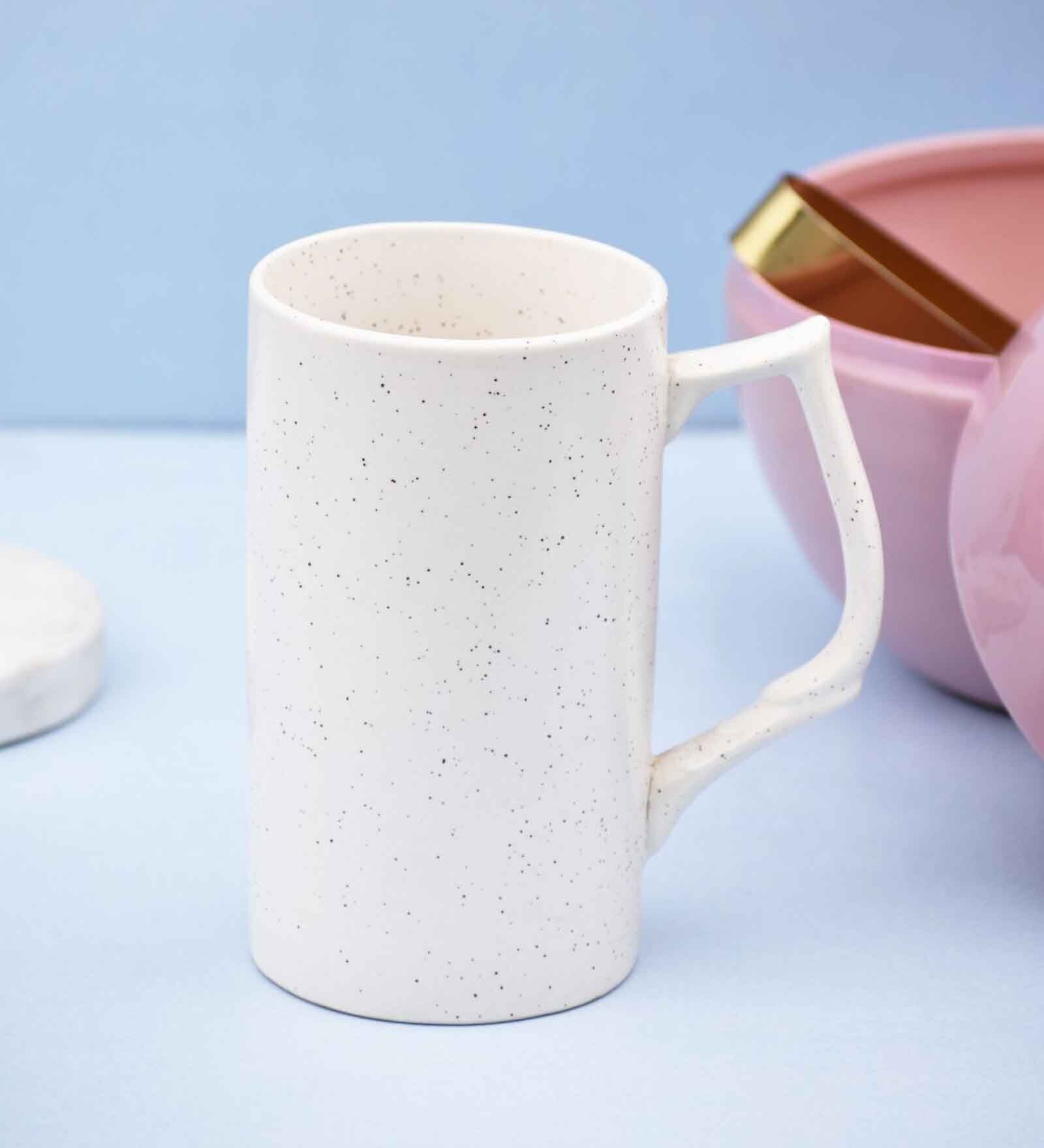 Buy Darjeeling Dream White Ceramic 300 ml Handmade Coffee Mug at 10% ...