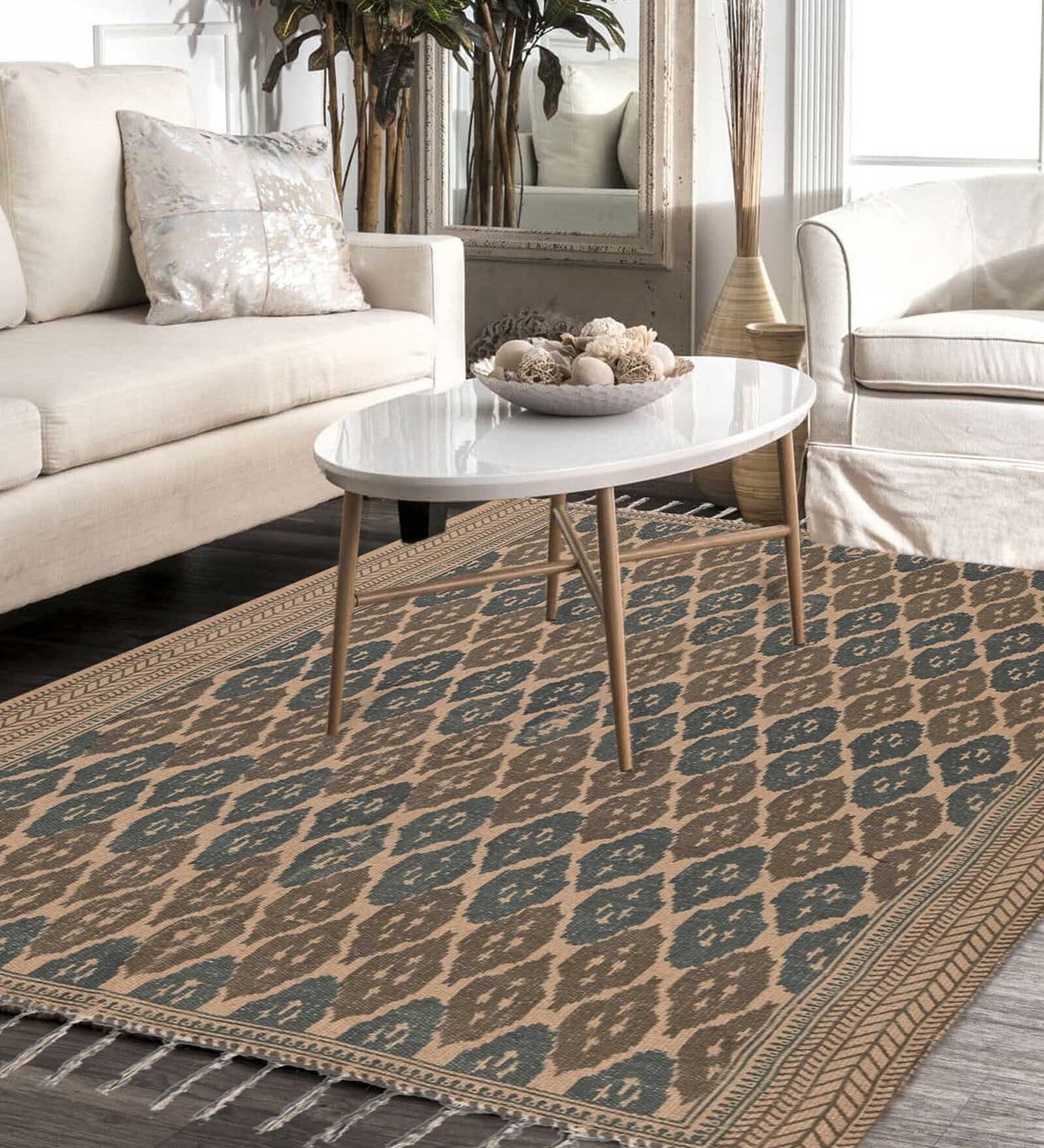 Buy Dark Grey Jute 4 ft X 6 ft Hand Woven Dhurrie at 42% OFF by Fusion ...
