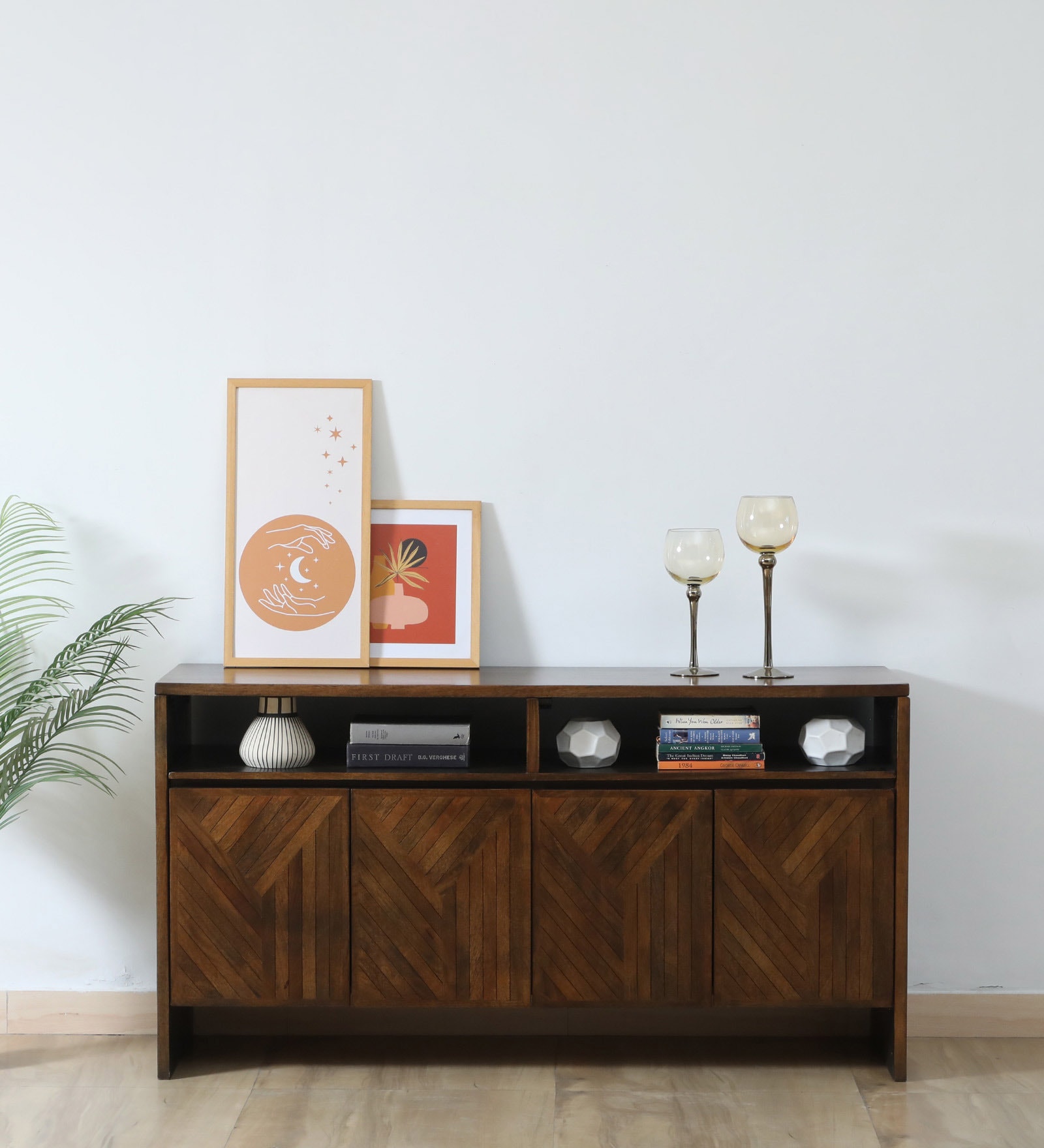 Buy Darsh Solid Wood Sideboard in Walnut Finish by Corsica Designs ...