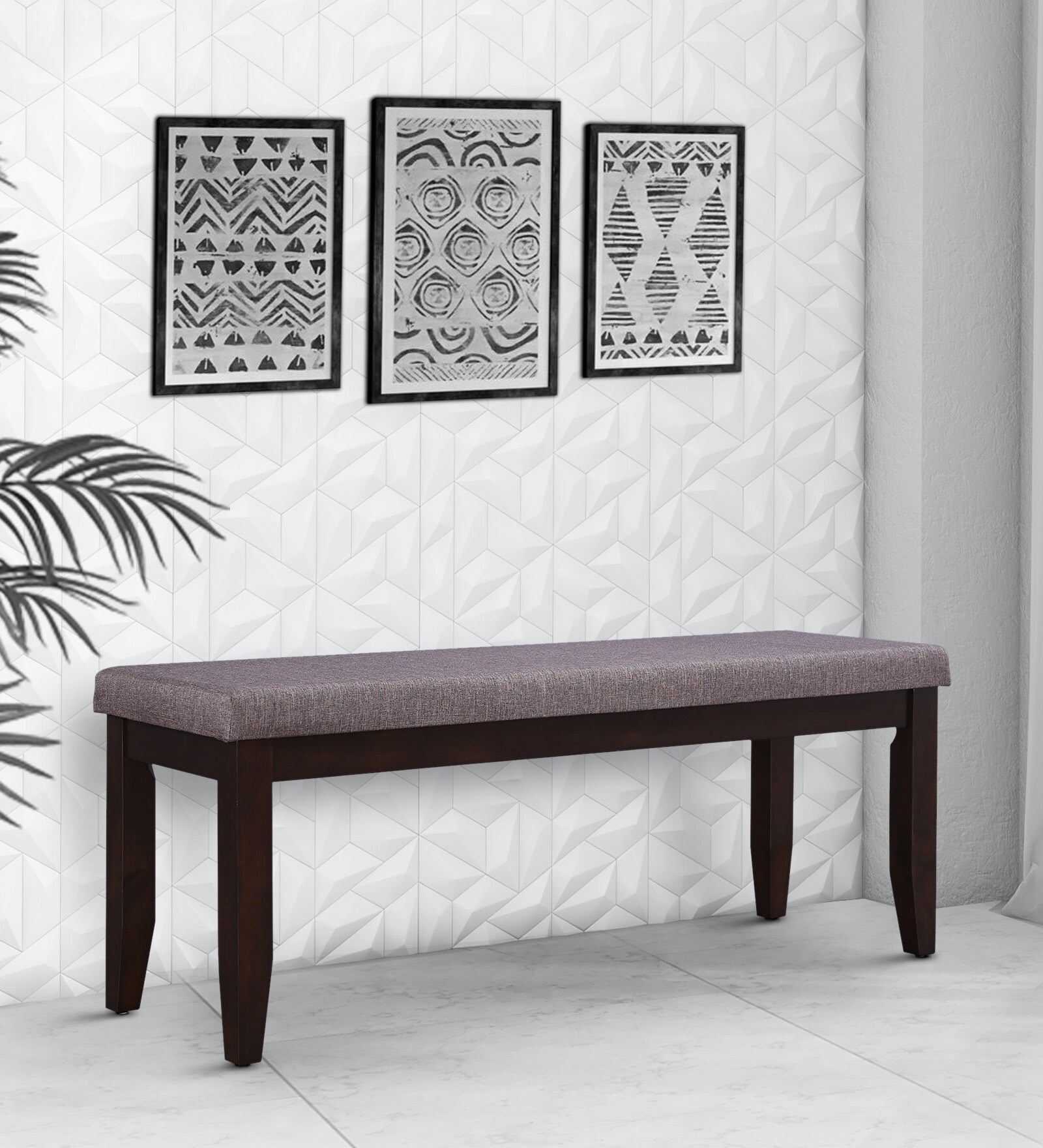 Buy Darwin Bench in Dark Walnut Colour at 6% OFF by HomeTown | Pepperfry