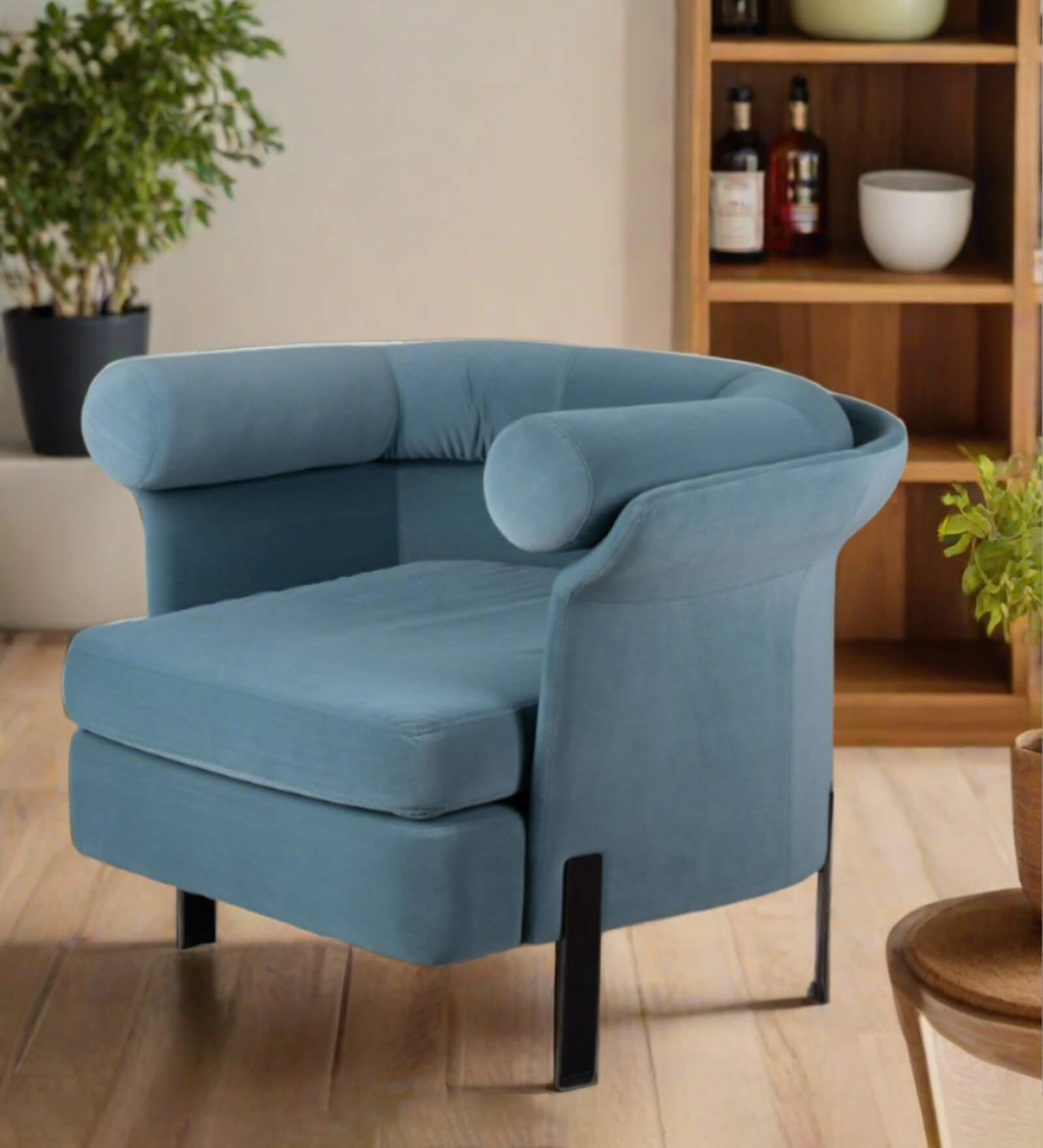 Buy Dax Lounge Chair In Blue Color at 100% OFF by The Golden Triangle ...