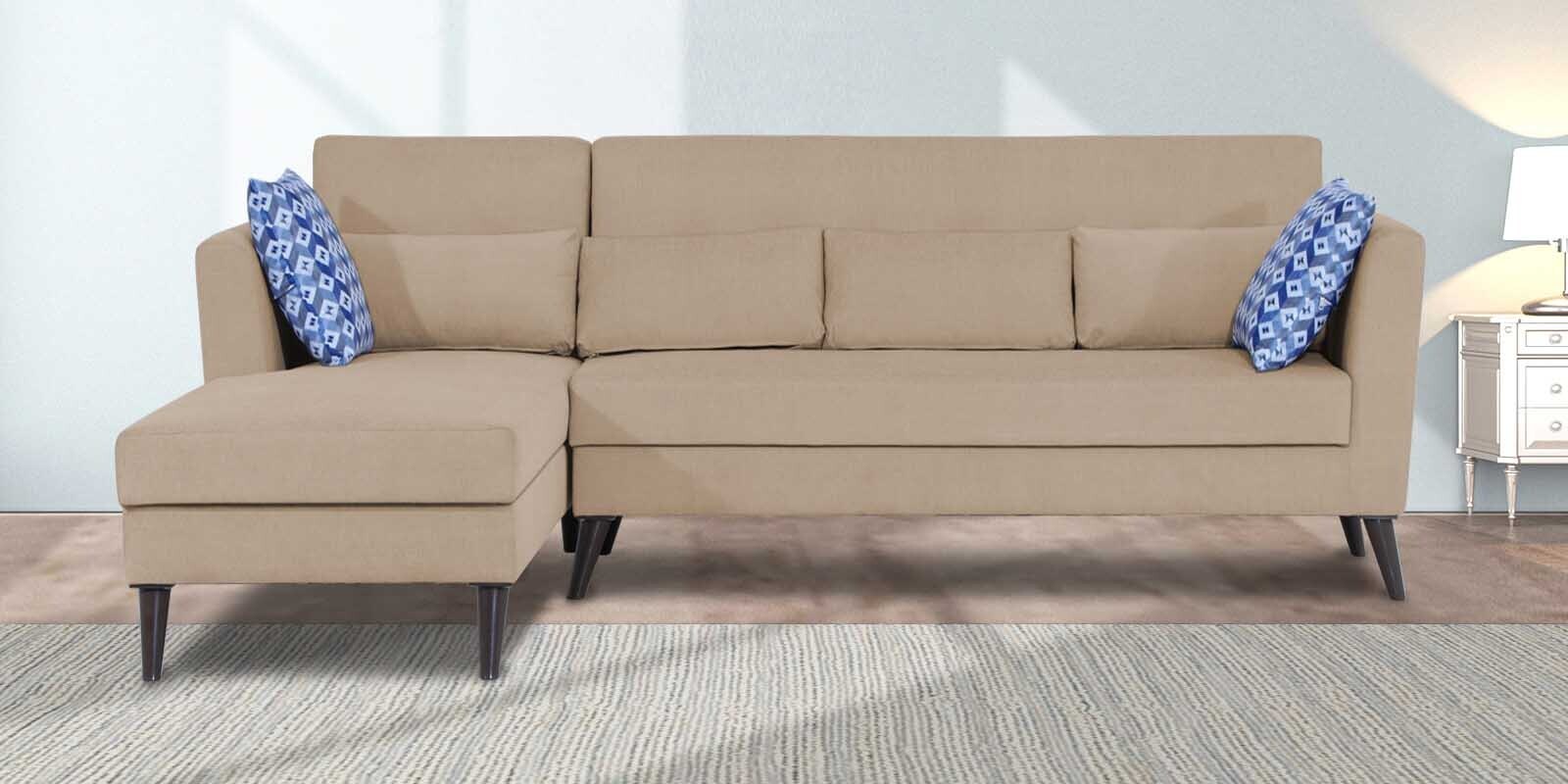 Buy Daniel Fabric LHS Secitional (5+ Lounger) In Beige Colour at 47% ...