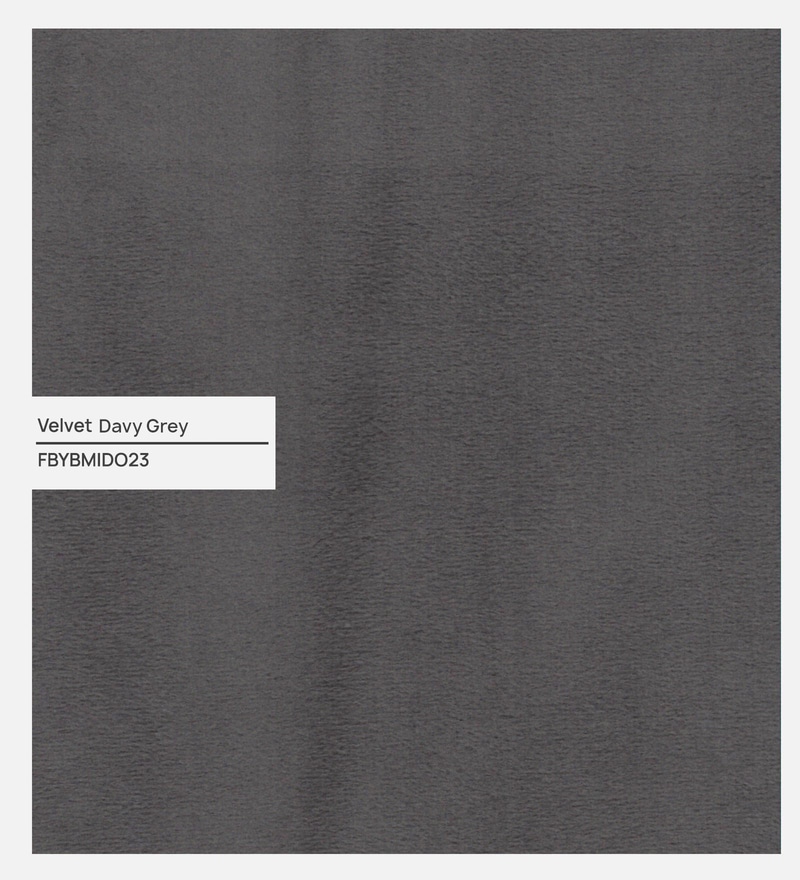 Buy Daroo Velvet 1 Seater Sofa in Davy Grey Colour Online - Lawson 1 ...